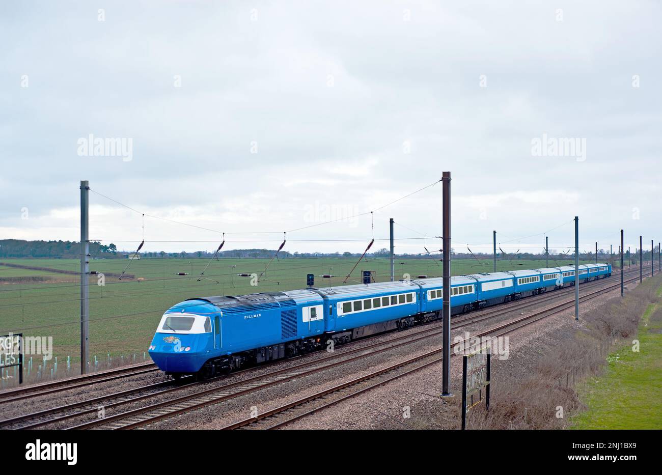 Blue Pullman charter train on way to Carlisle at Shipton by ...