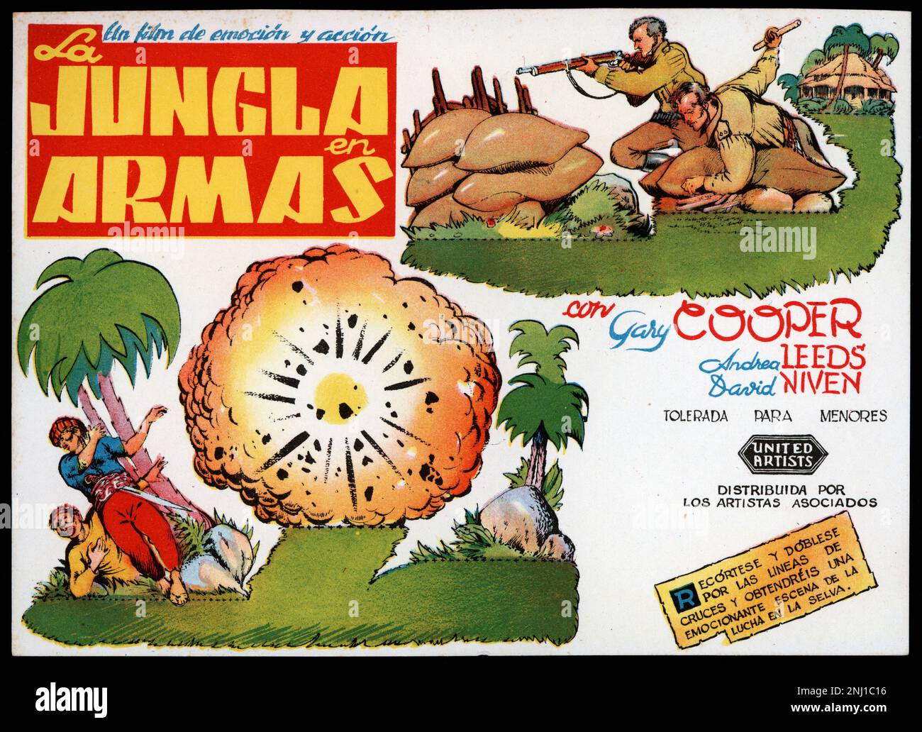 España. Hoja recortable infantil. Programa de la película La jungla en ...