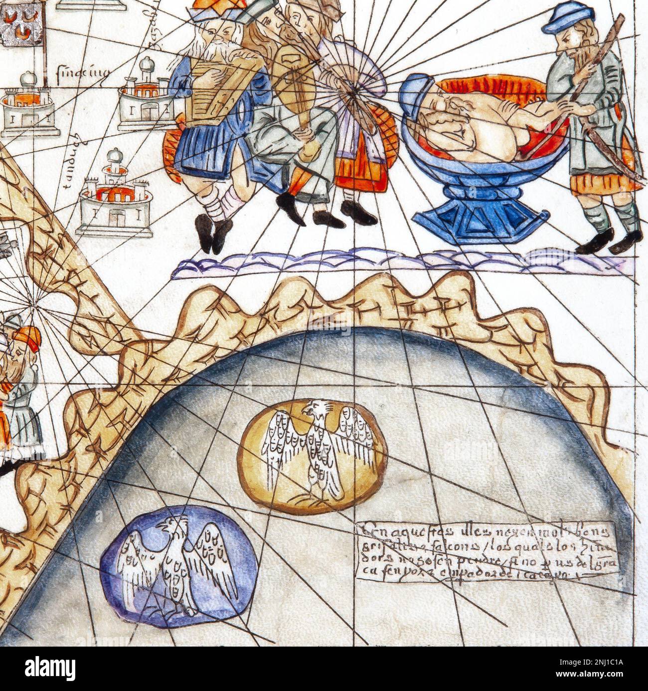 Cresques Abraham / Atlas Catalán, 1375. Museu Marítim de Barcelona ...