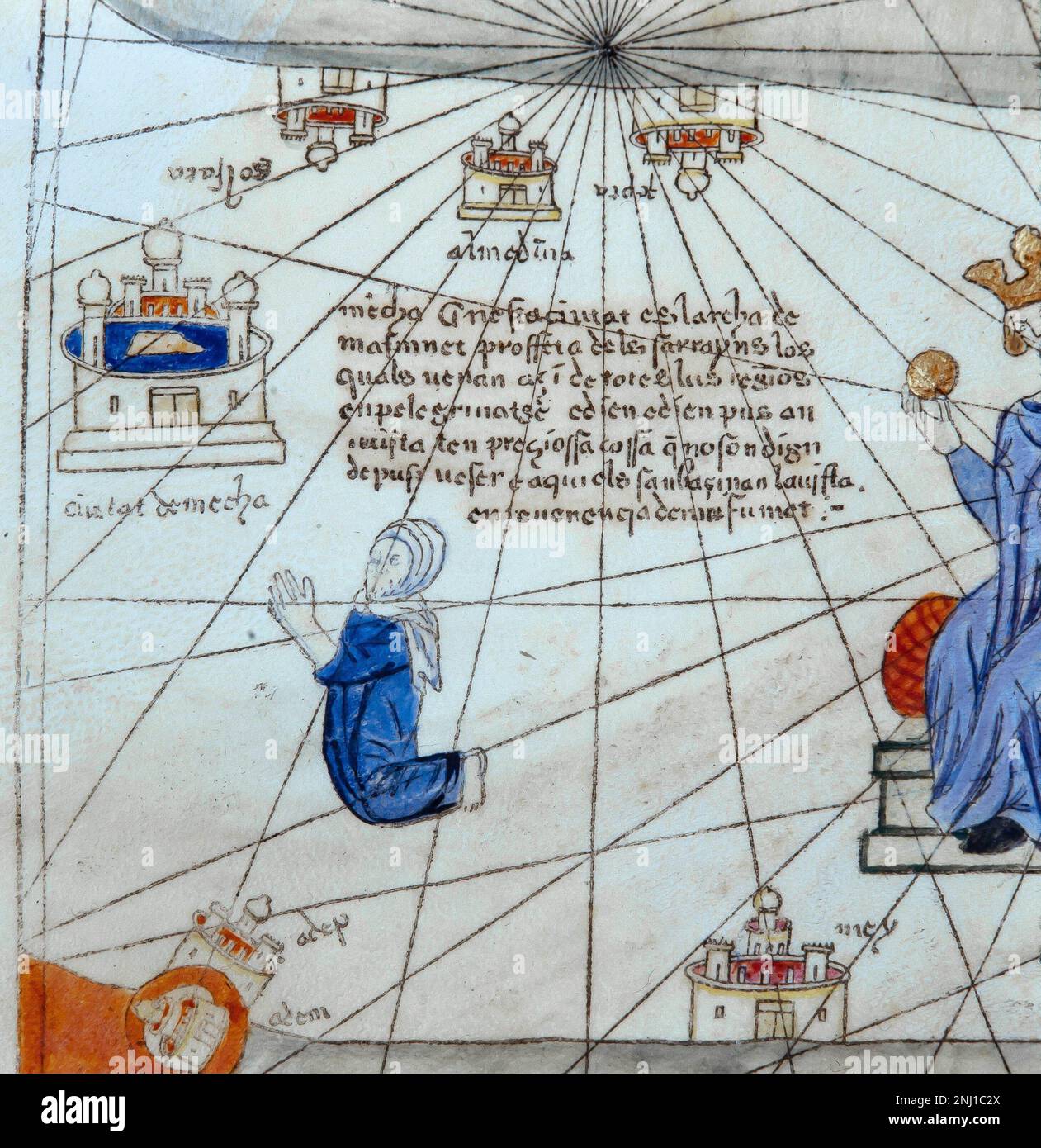 Cresques Abraham / Atlas Catalán, 1375. Museu Marítim de Barcelona ...