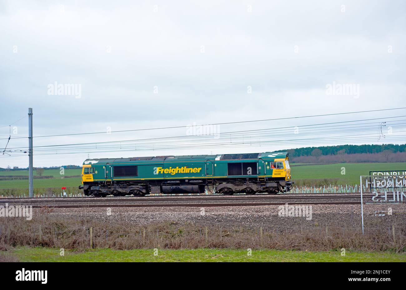 Class 66590 Light Engine at Shipton by Beningbrough, North Yorkshire ...