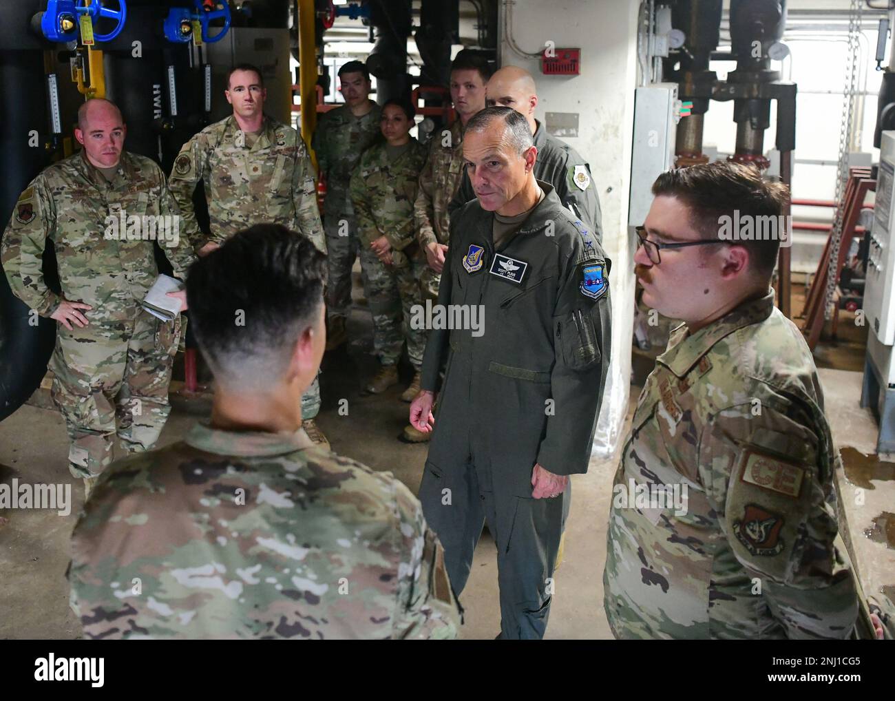 U.S. Air Force Lt. Gen. Scott “Rolls” Pleus, 7th Air Force commander ...