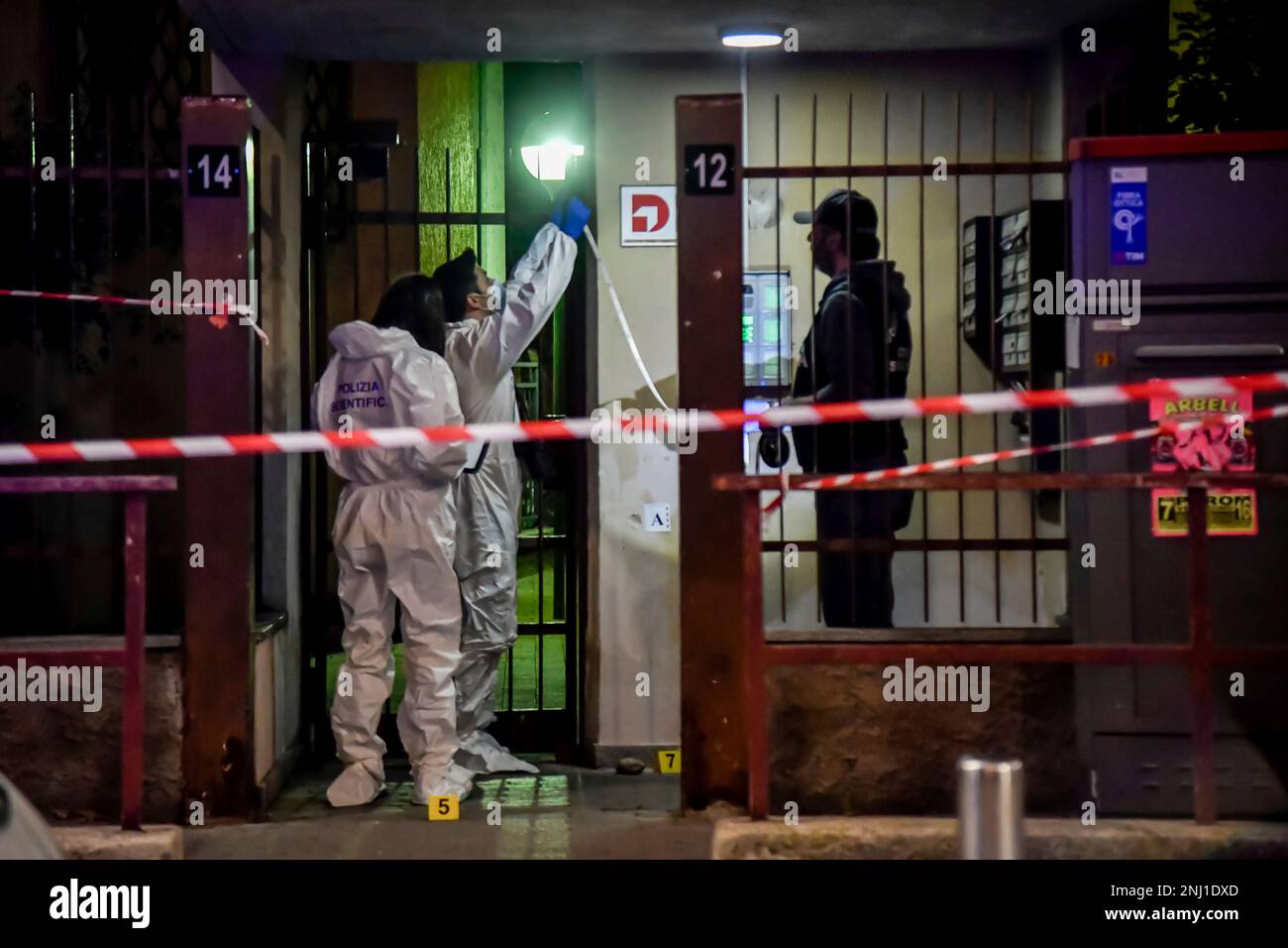 Police investigate near scene where Vittorio Boiocchi, an historic ...