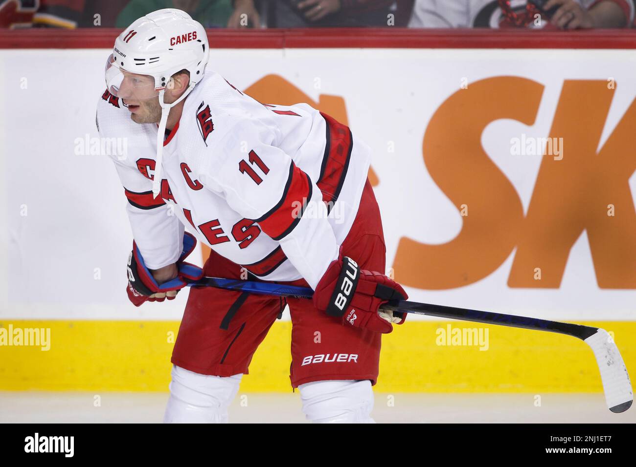 NHL profile photo on Carolina Hurricanes player Jordan Staal at a game ...