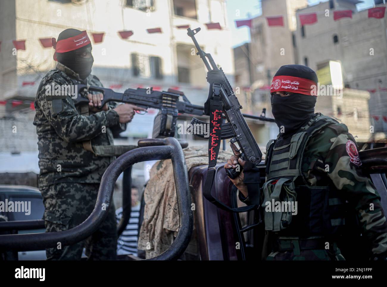 Fighters from the Democratic Front for the Liberation of Palestine ...