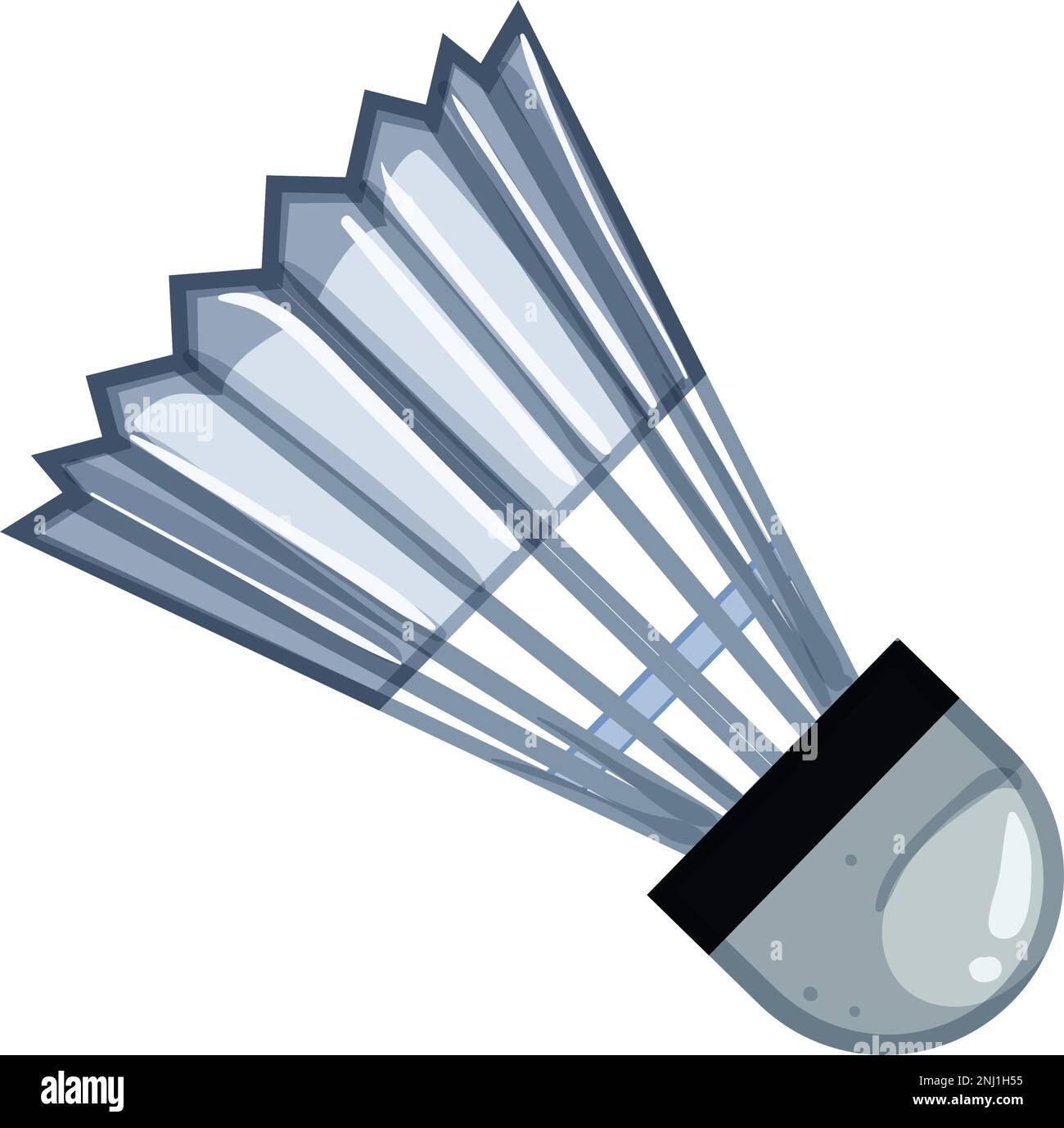 shuttlecock ball sport cartoon vector illustration color Stock Vector ...