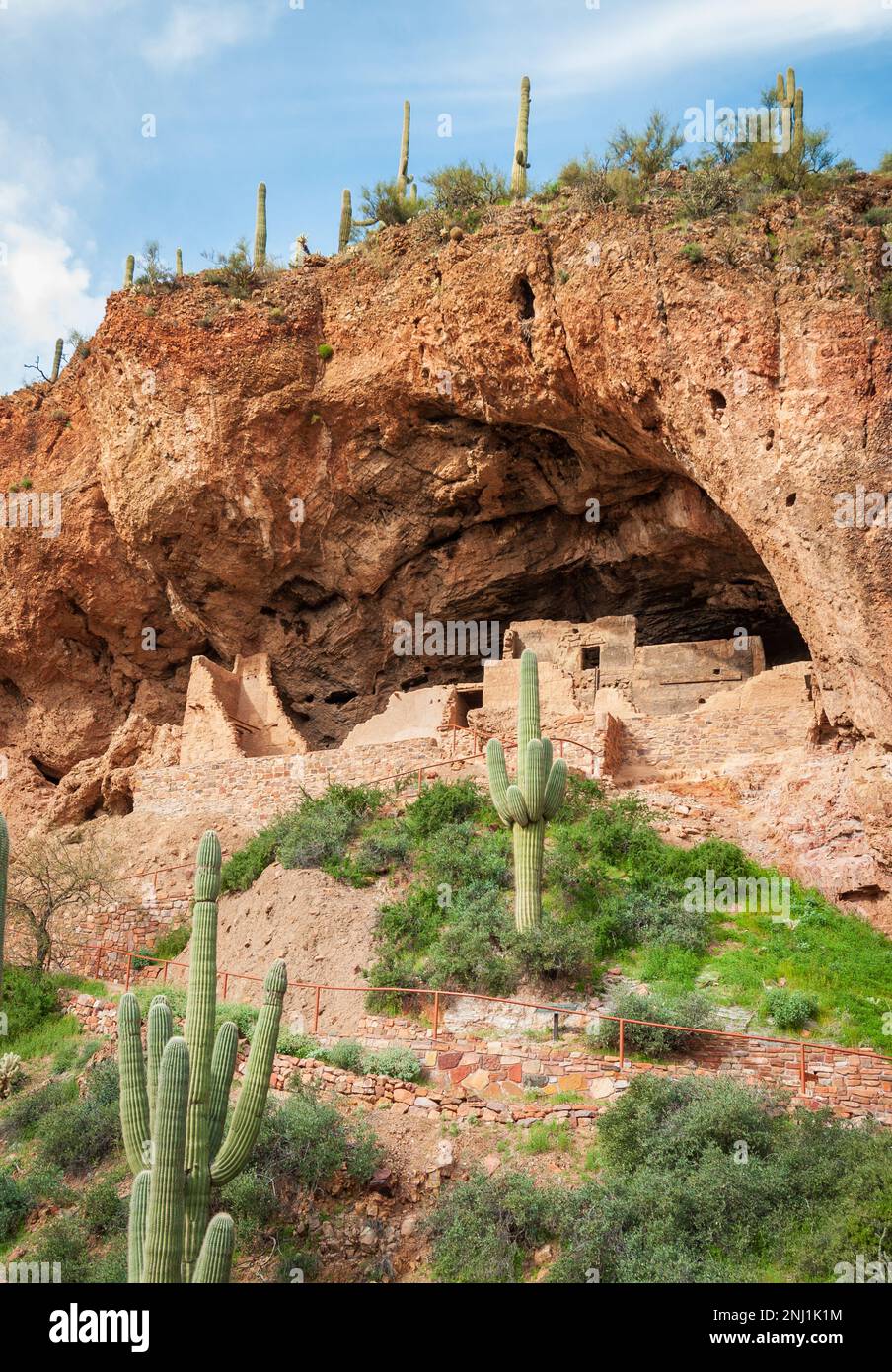 Opening to Cavern, Tonto National Monument Stock Photo - Alamy