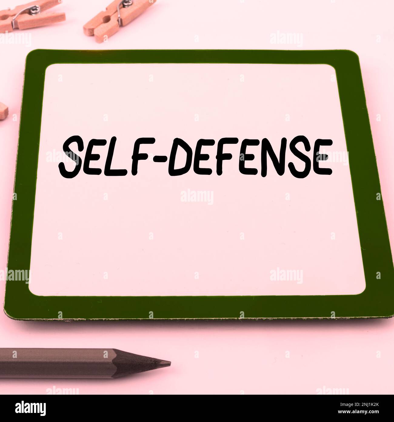 Text sign showing Self Defense. Word Written on the act of defending ...