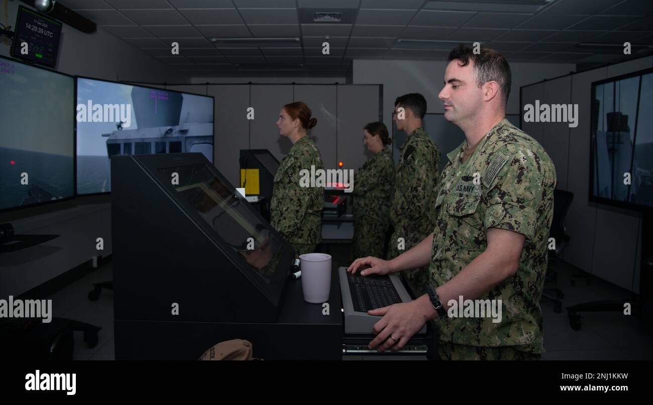NEWPORT, R.I. (Aug. 4, 2022) Students in the officer of the deck course ...