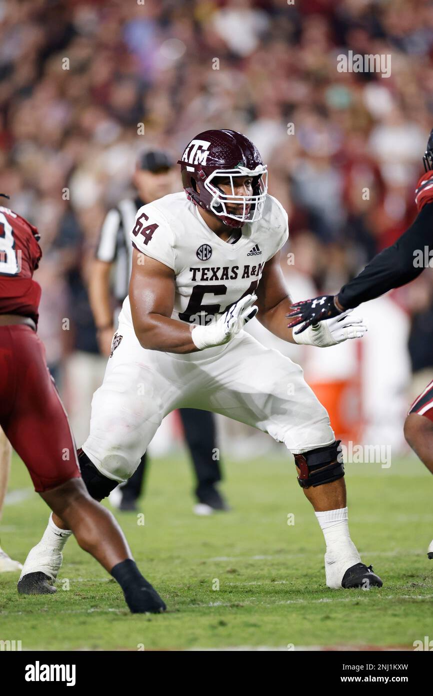 COLUMBIA, SC - OCTOBER 22: Texas A&M Aggies offensive lineman Layden ...