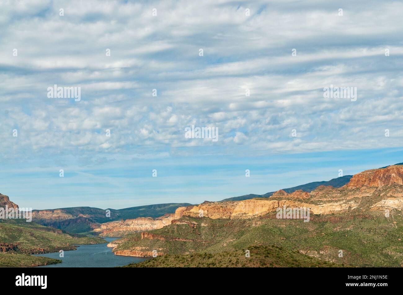 Salt river flowing at the Apache Trail Stock Photo - Alamy