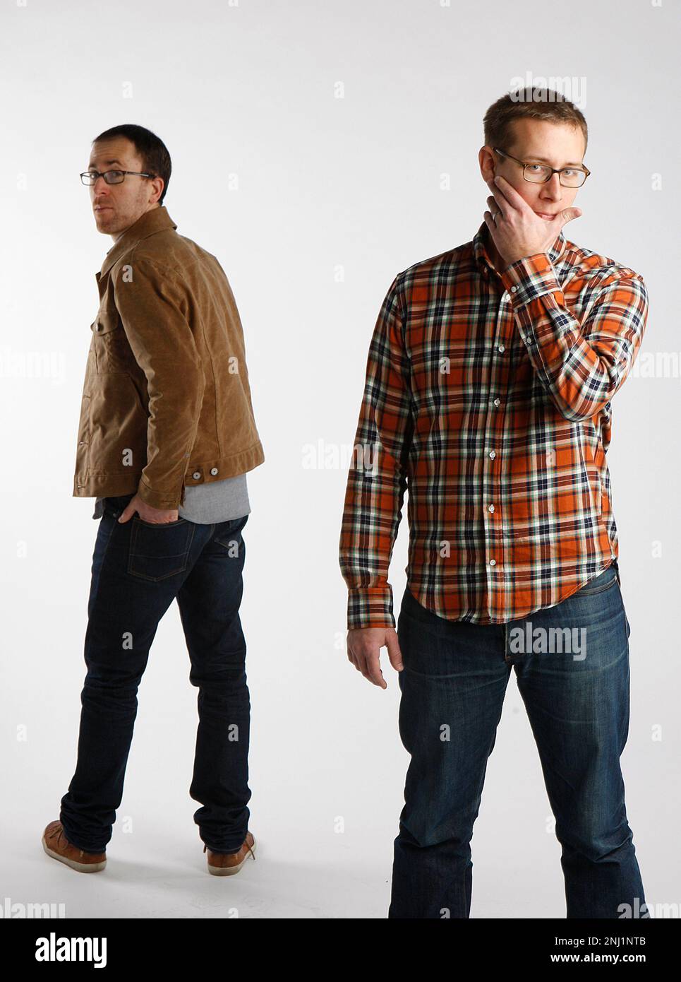 Josh Gustin (left) and Stephen Powell (right) photographed in San ...