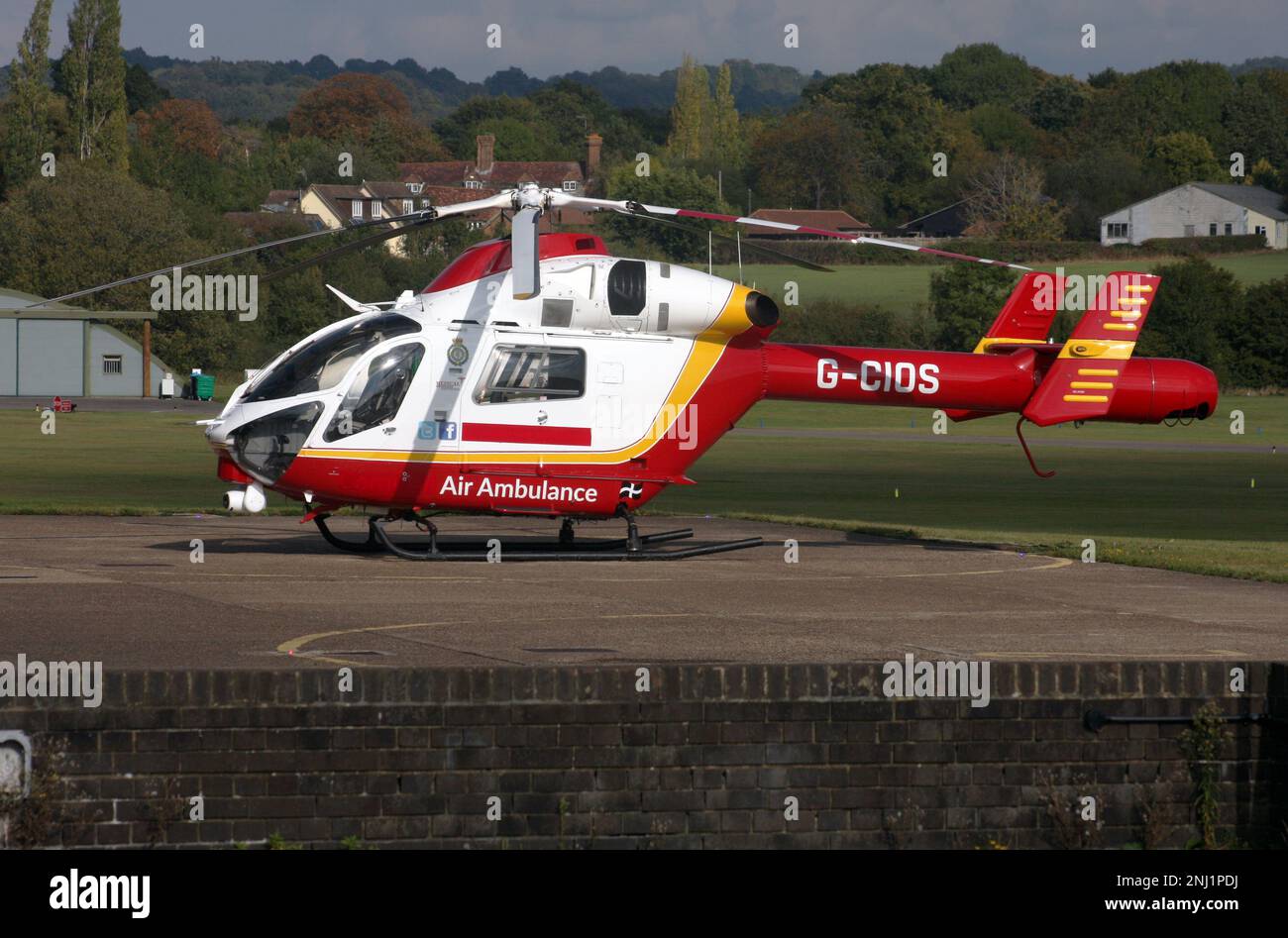 An MD-902 air ambulance at Redhill Aerodrome Stock Photo - Alamy