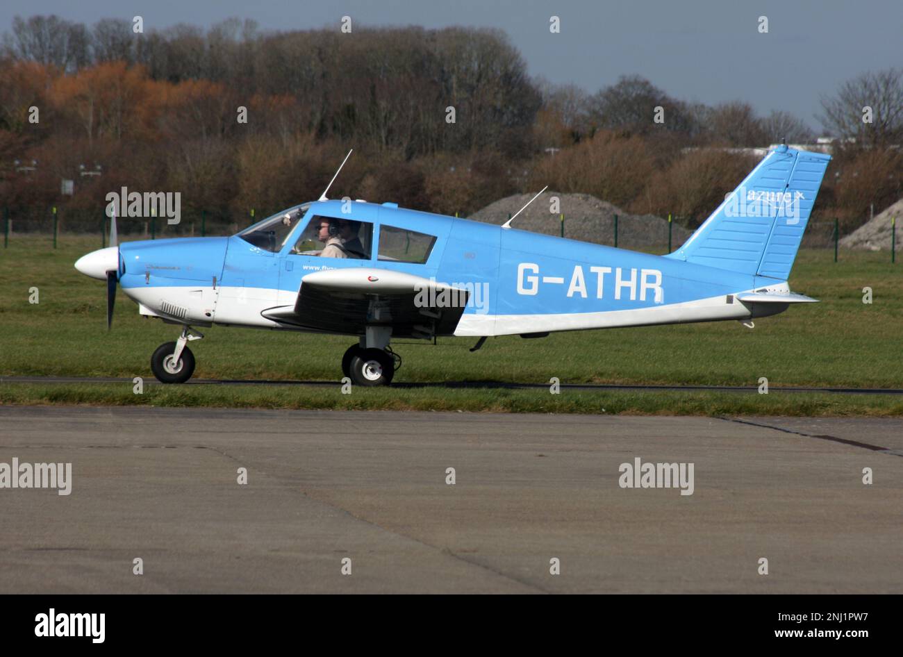 A Piper PA-28-180 Cherokee C of Azure Flying Club at Brighton City ...