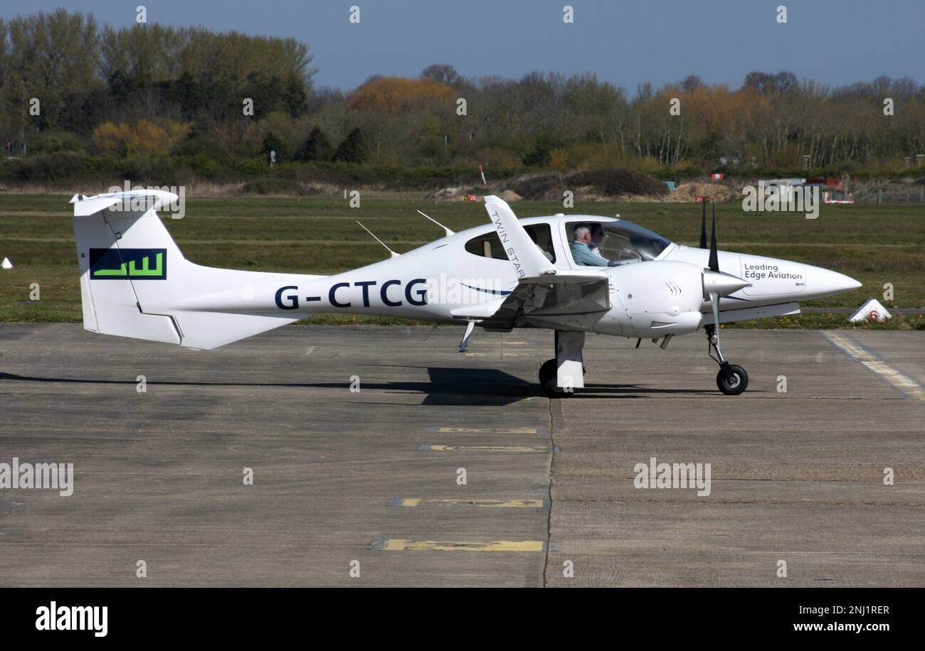 A Diamond DA-42 Twin Star of Leading Edge Aviation at Brighton City ...