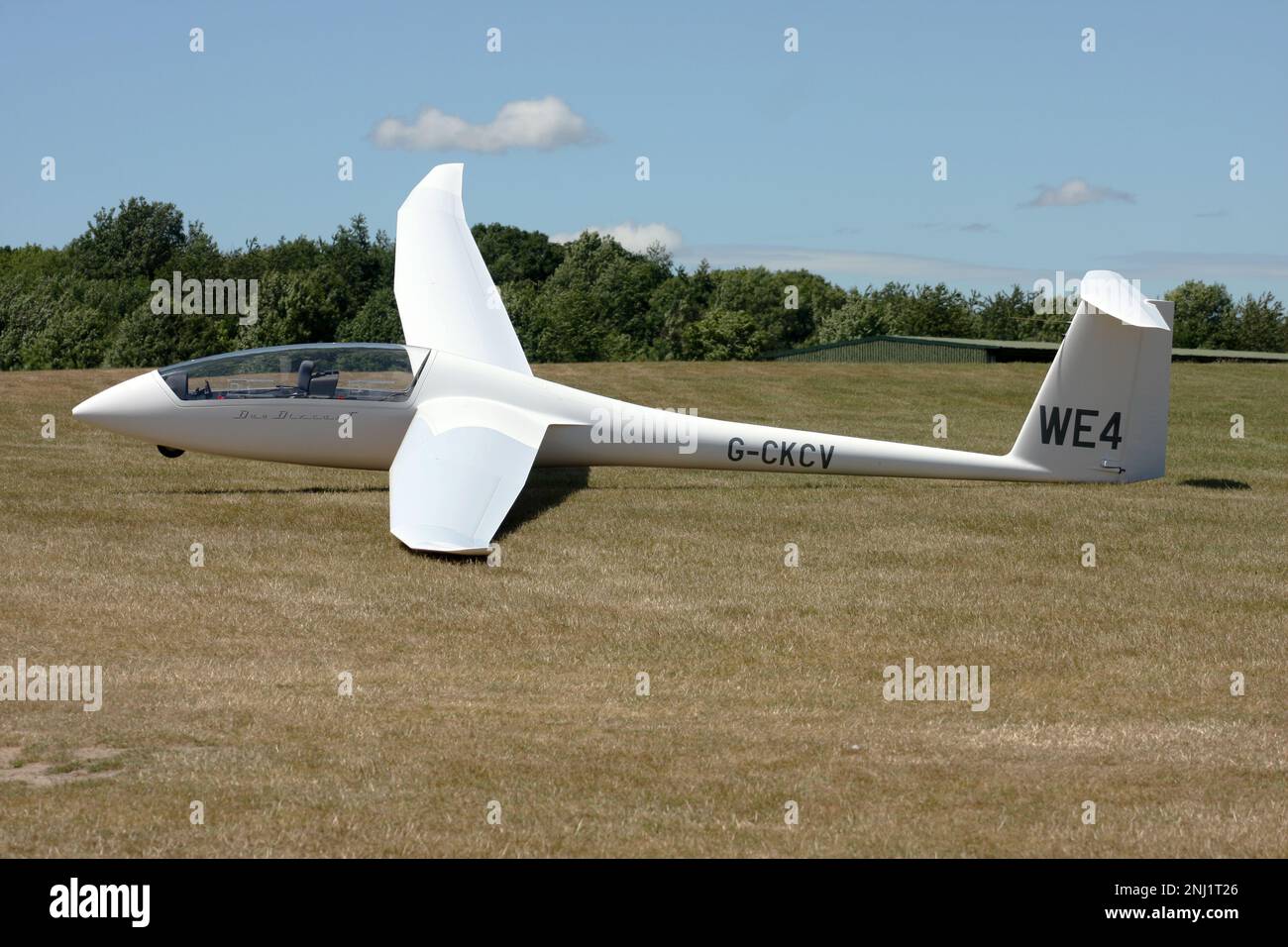 A Schempp-Hirth Duo Discus T glider at a private airfield in West ...