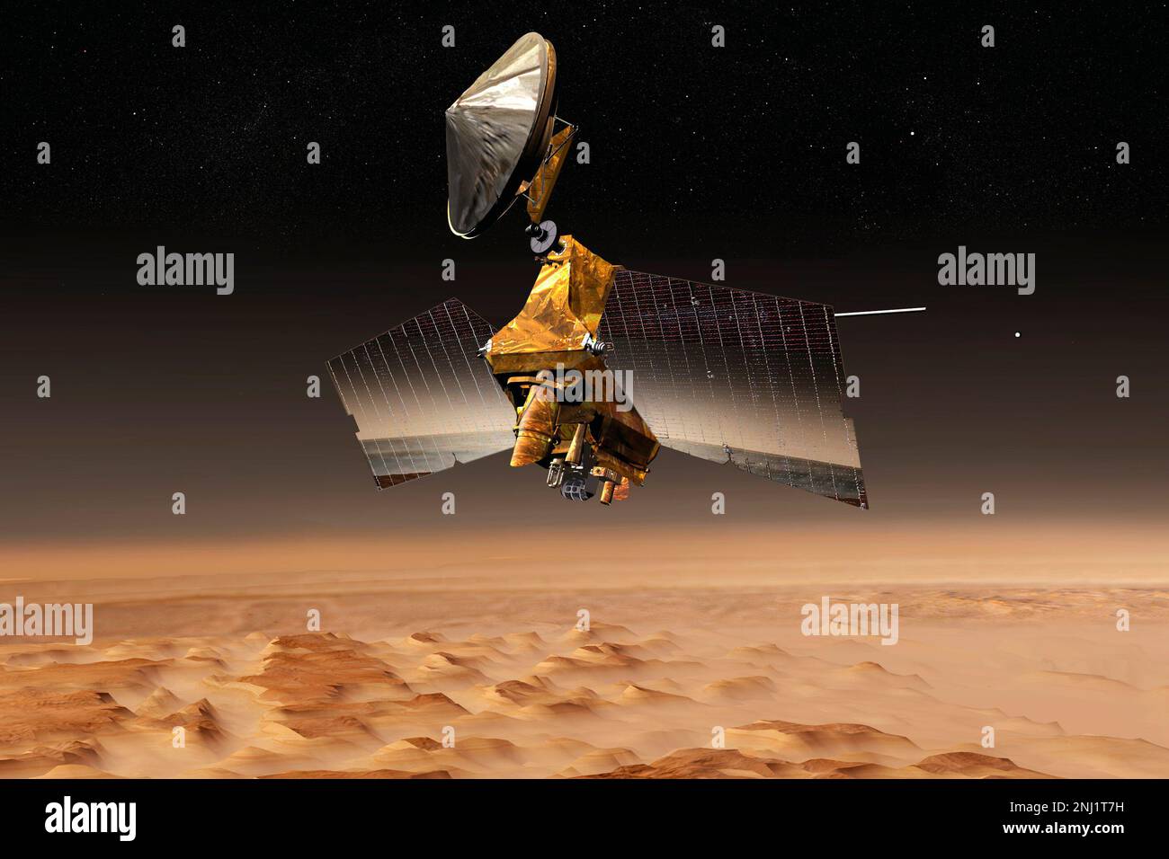 This illustration made available by NASA depicts the Mars ...