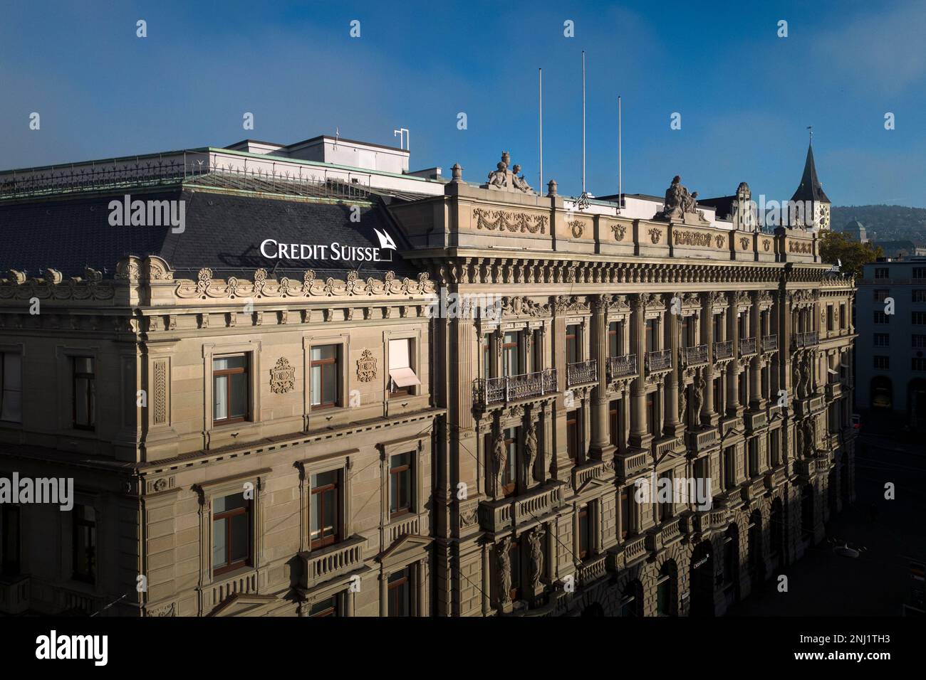 The headquarters of Swiss Bank Credit Suisse are seen in this photo ...