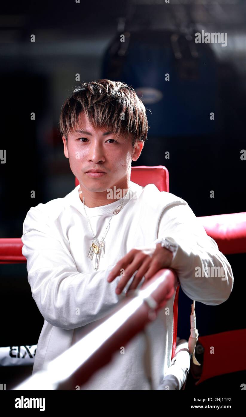 Japanese "Monster" boxer Naoya Inoue poses for a photograph at Ohashi ...