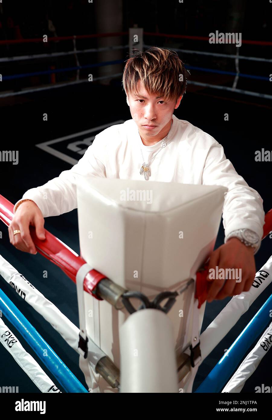 Japanese "Monster" boxer Naoya Inoue poses for a photograph at Ohashi ...