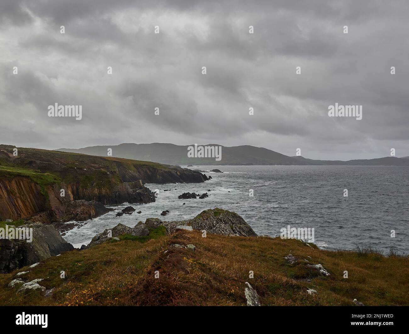 landscape of the coastline along the popular and iconic road of the ...