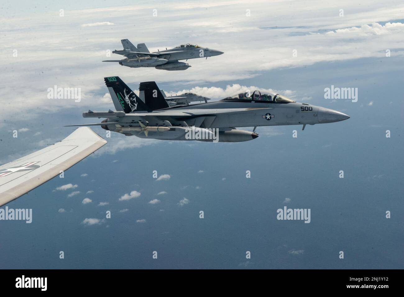 220804-N-CR843-0190 MISAWA, Japan (Aug. 04, 2022) Three EA-18G Growlers ...
