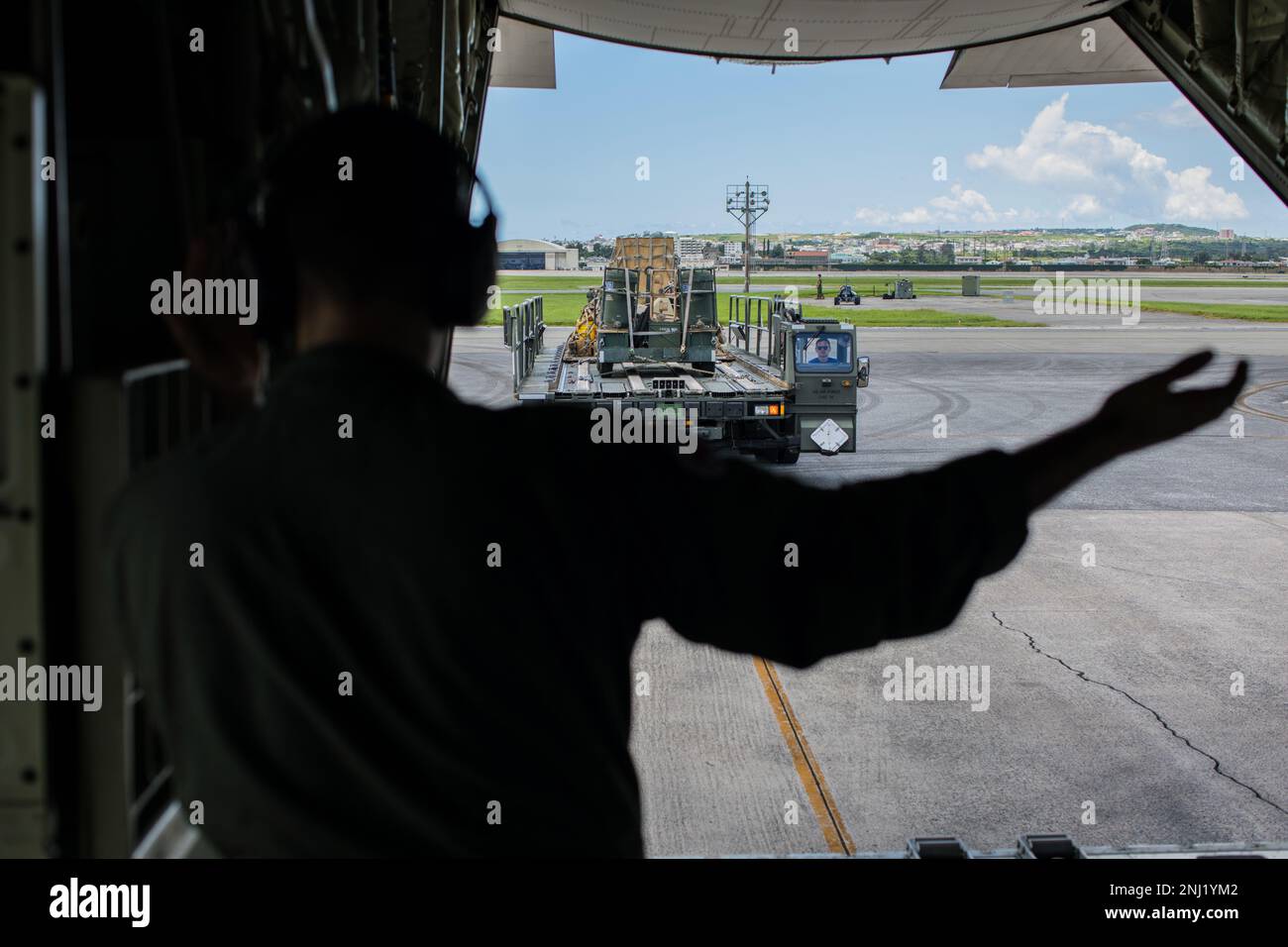 U.S. Marine Corps Cpl. David Cummings, a KC-130J Super Hercules ...