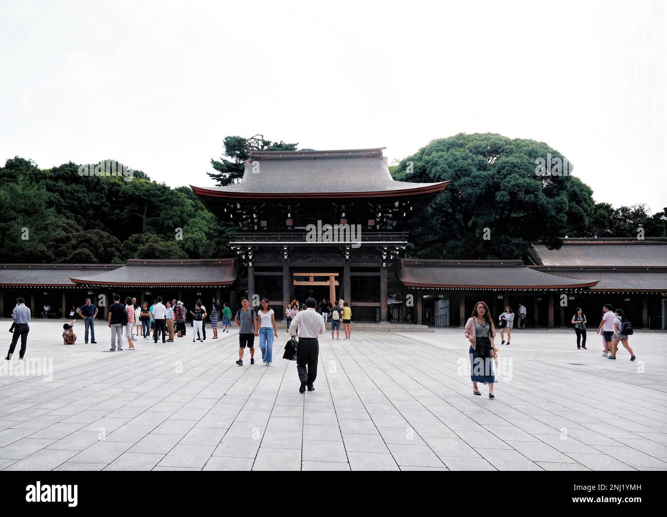 Tokyo, Japan - Sept, 2017: Meiji Shrine, located in Shibuya, is the ...