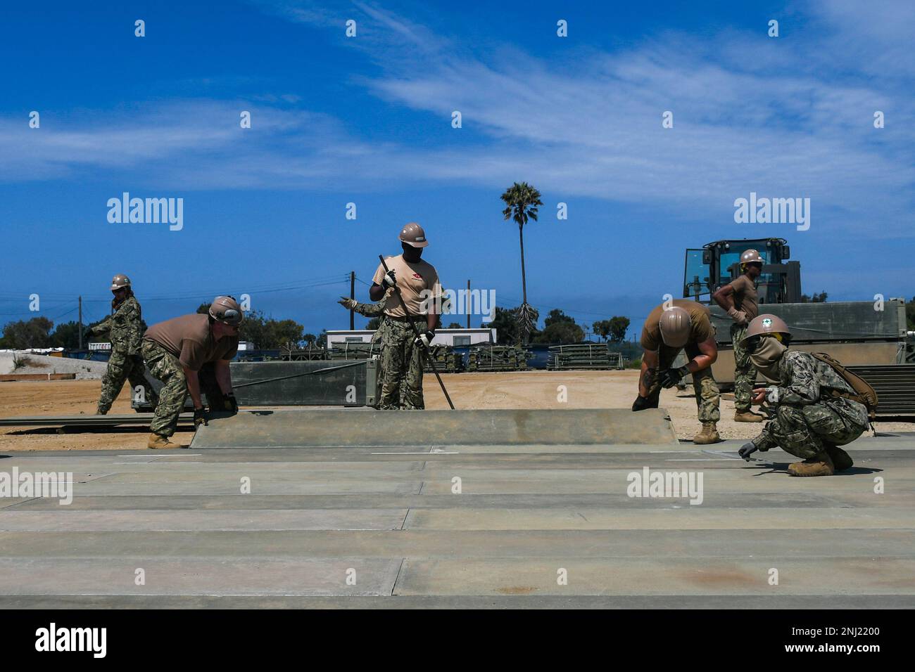 PORT HUENEME, Calif. (Aug. 4, 2022) Seabees, assigned to Naval Mobile ...