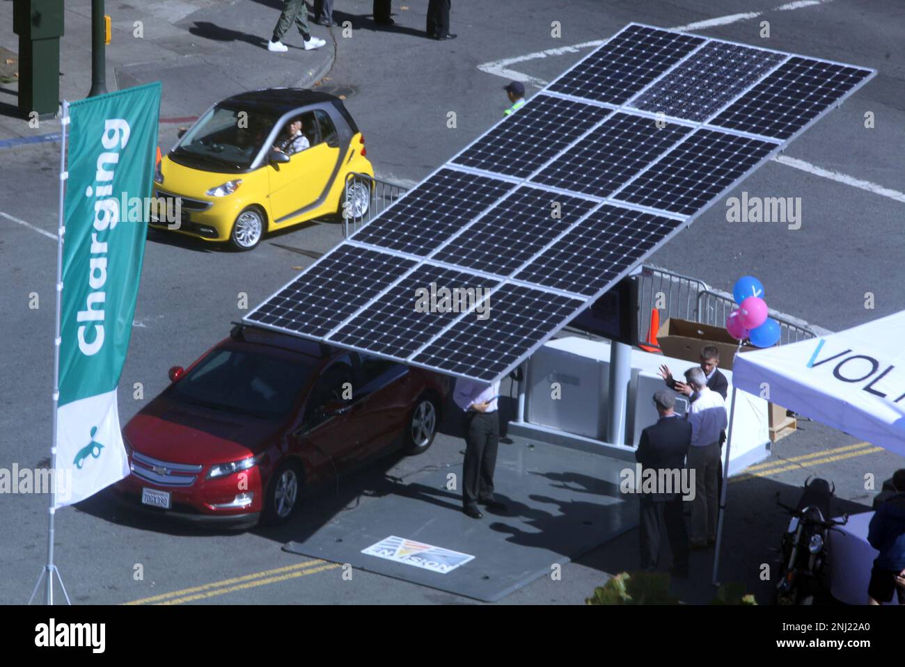 The EV Arc seen at the annual Charge Across Town in the plaza between ...