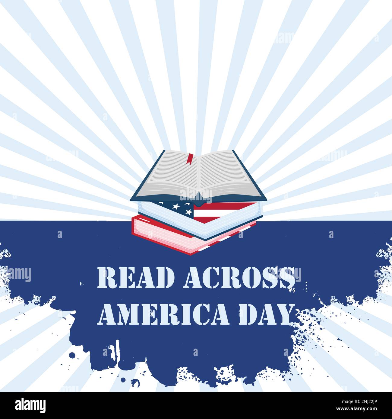 Read across America day book burst design,modern background vector ...