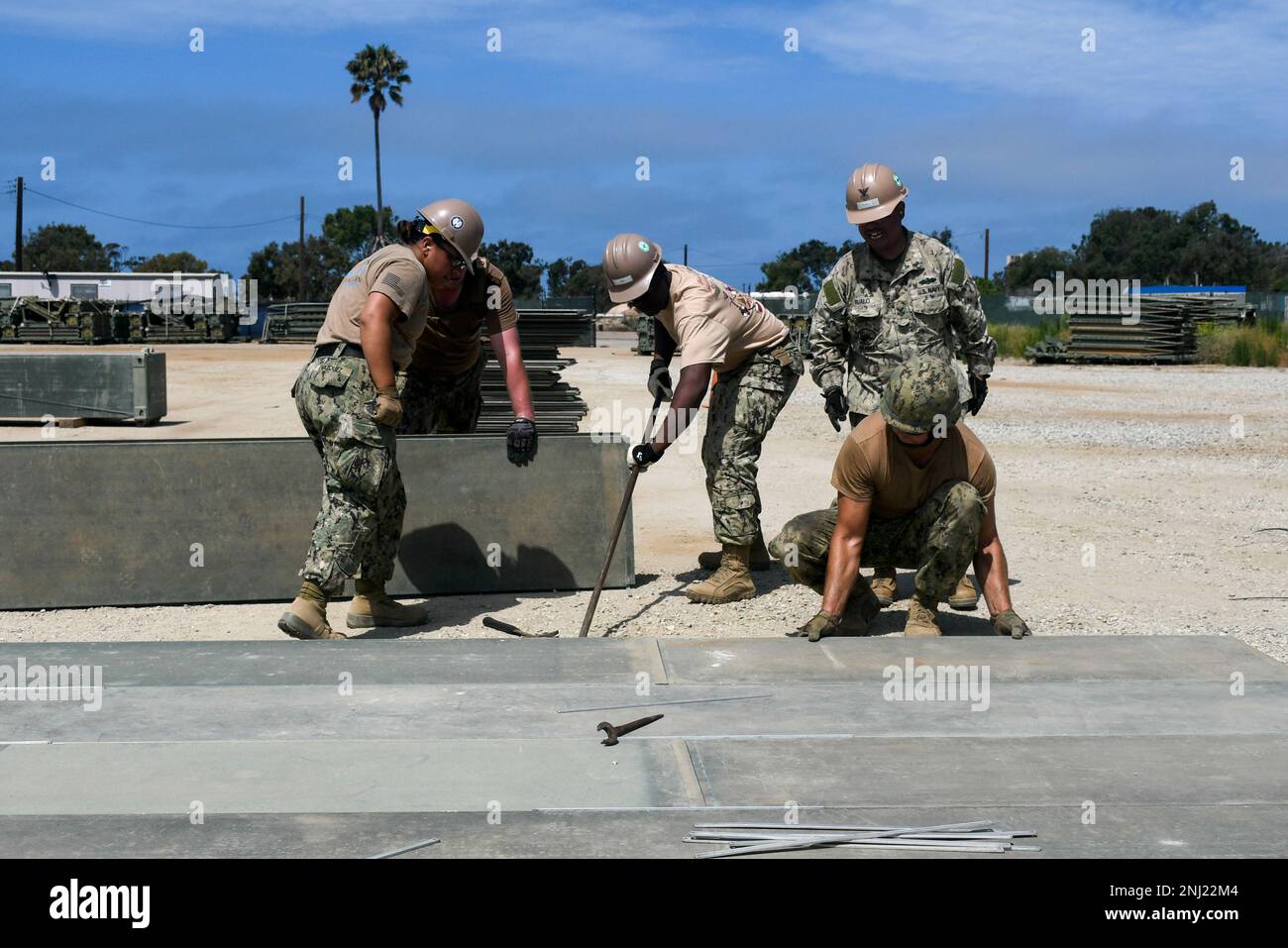 PORT HUENEME, Calif. (Aug.4, 2022) Seabees, assigned to Naval Mobile ...