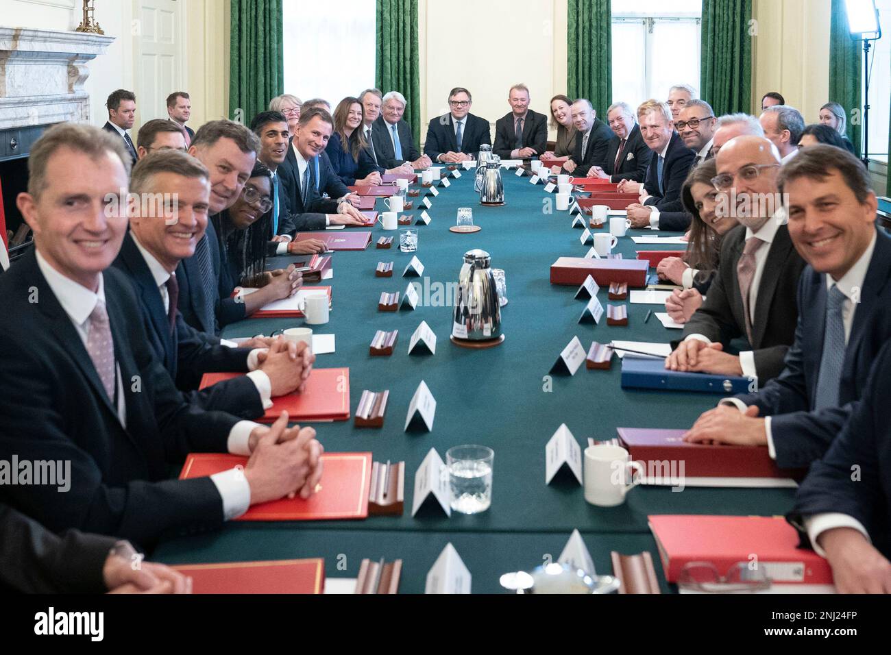 From left, David TC Davies, Mark Harper, Mel Stride, Kemi Badenoch ...