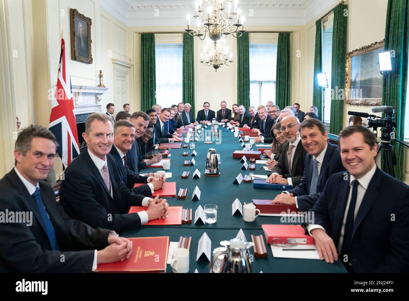 From left, Gavin Williamson, David TC Davies, Mark Harper, Mel Stride ...