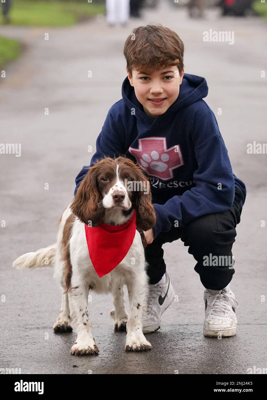 Ashley Owens, 13, from Welwyn Garden City, and Bertie, one of the ...