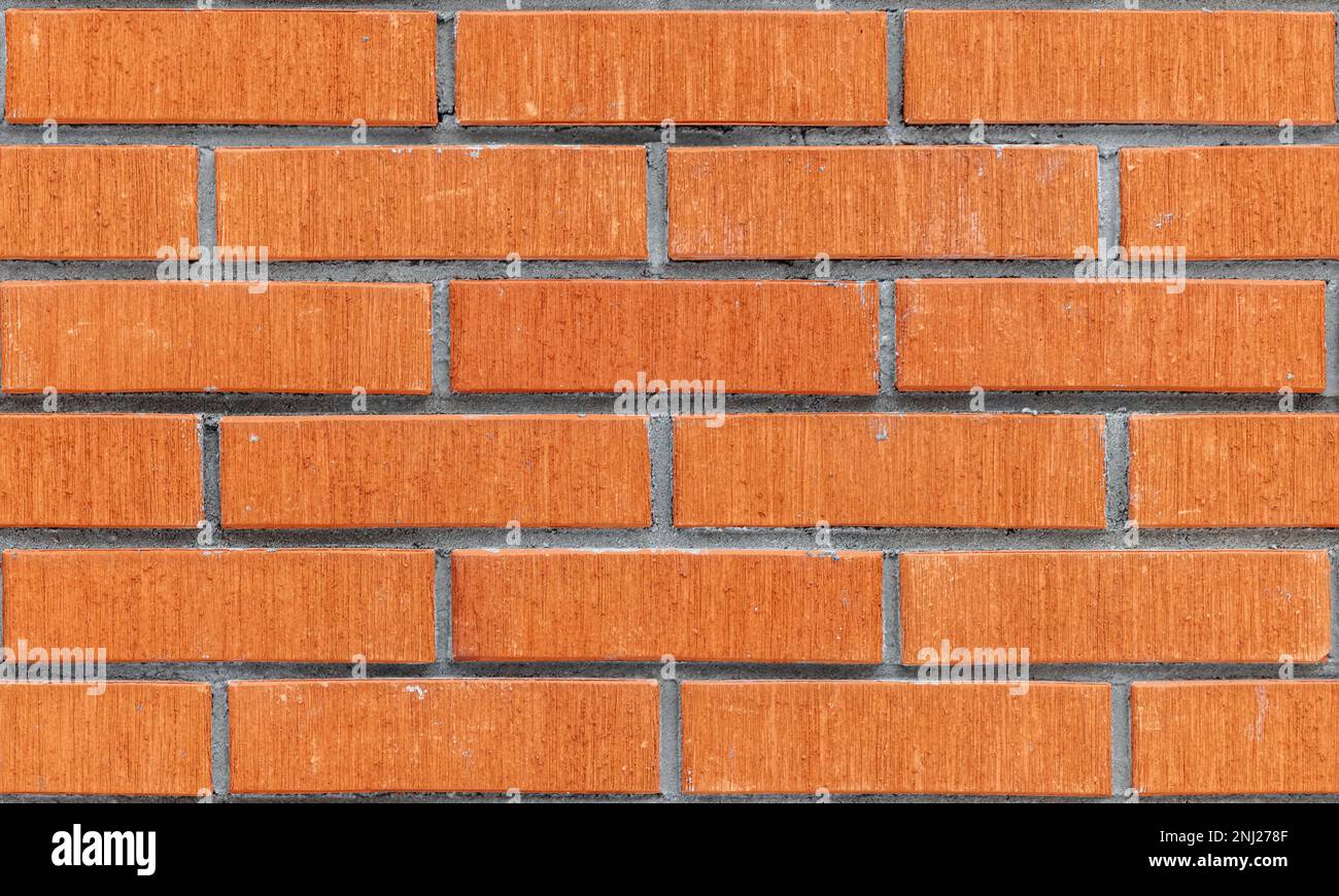 New red brick wall, seamless background photo texture Stock Photo - Alamy