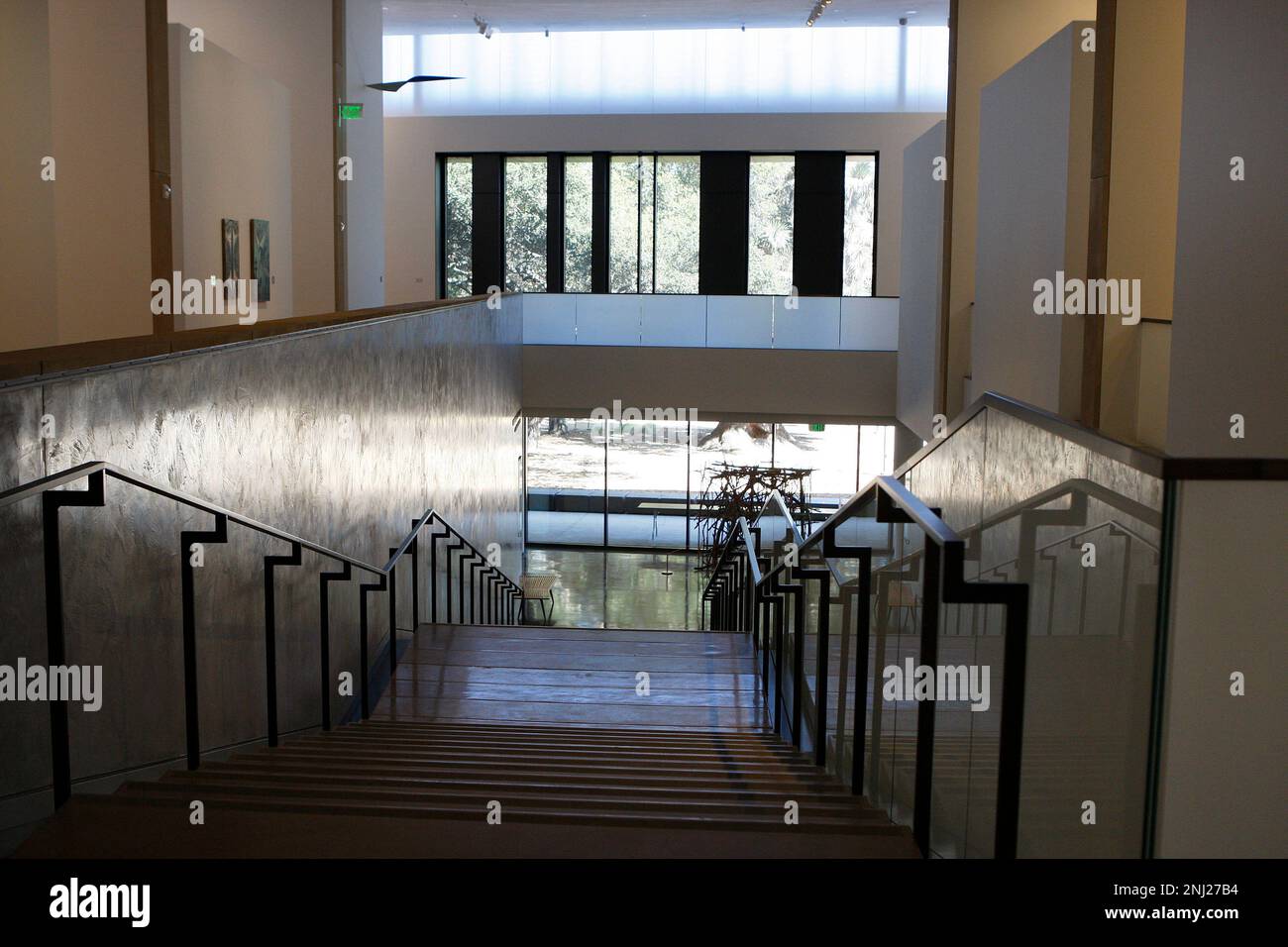 A overview of the stairs which lead to the second floor at the new ...