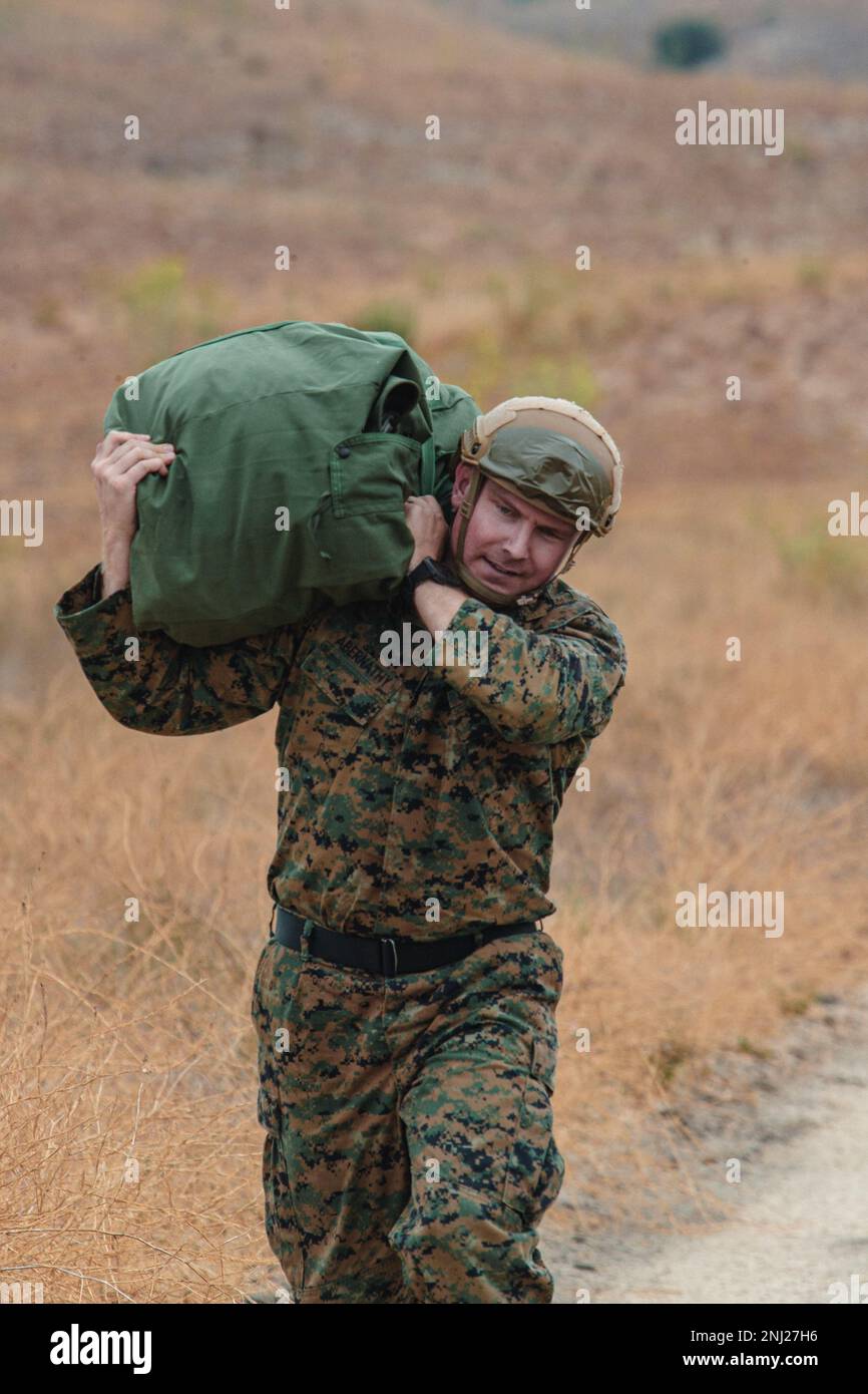 U.S. Marine Corps Capt. Daulton Abernathy, a firepower control team ...
