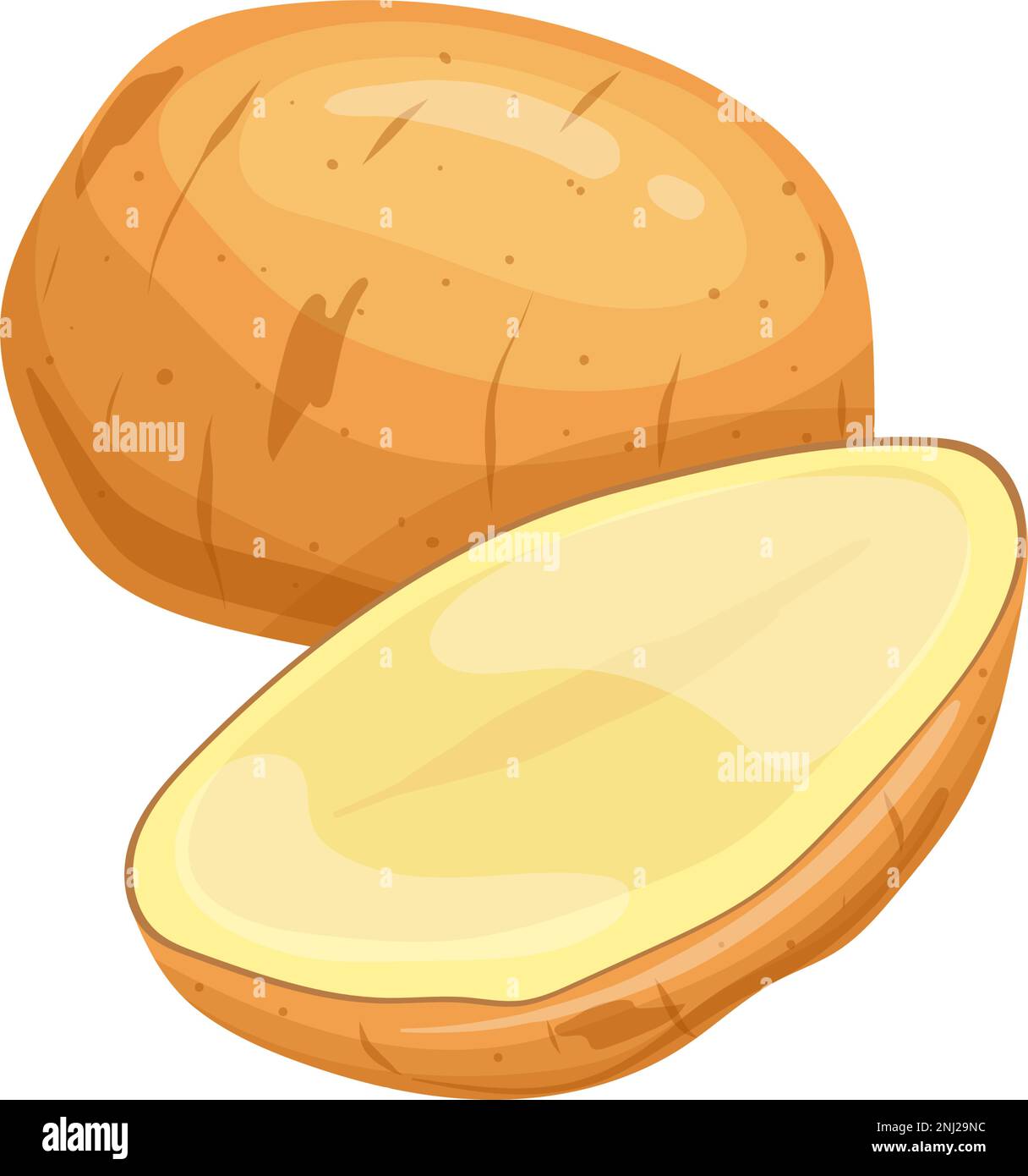 Potato Food Cartoon Vector Illustration Color Sign Stock Vector Image And Art Alamy
