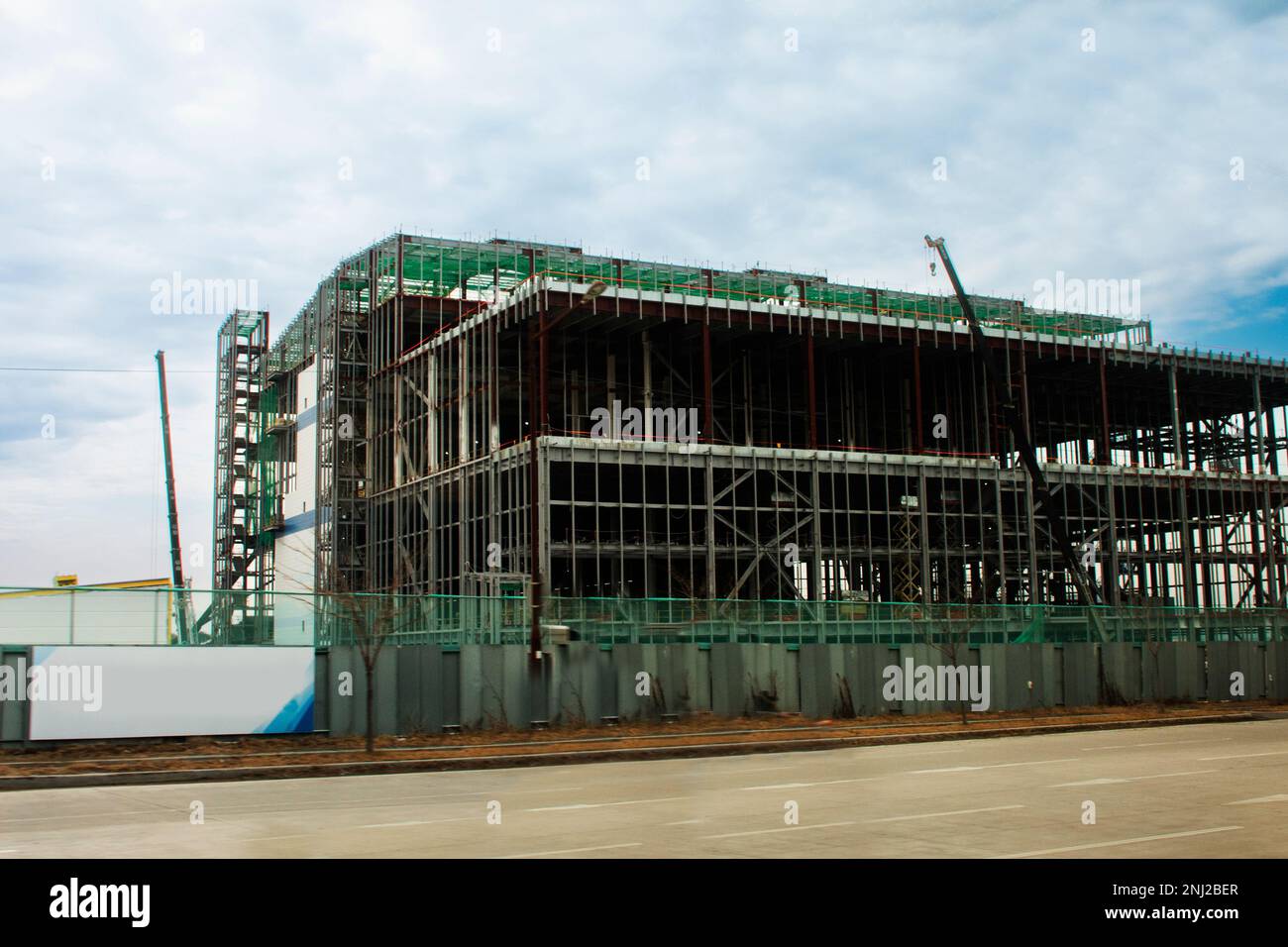 Asian labor people and korean labour workers use machine and heavy ...