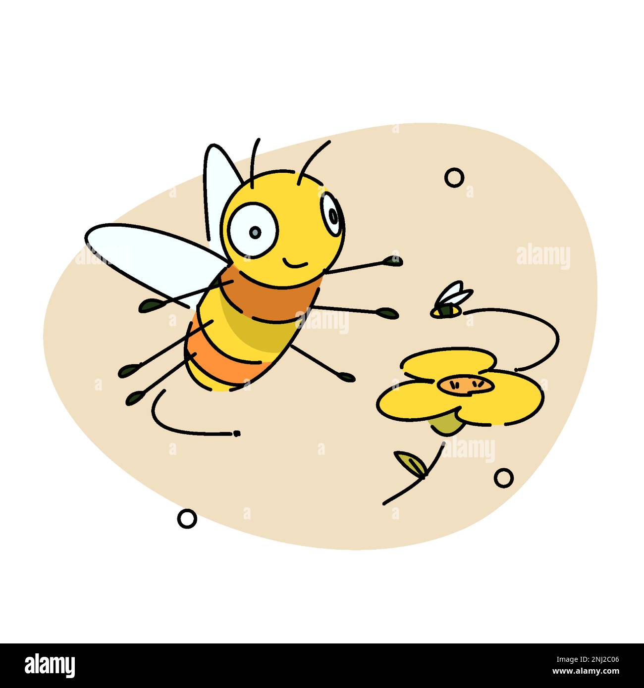 Nectar harvesting Stock Vector Images - Alamy