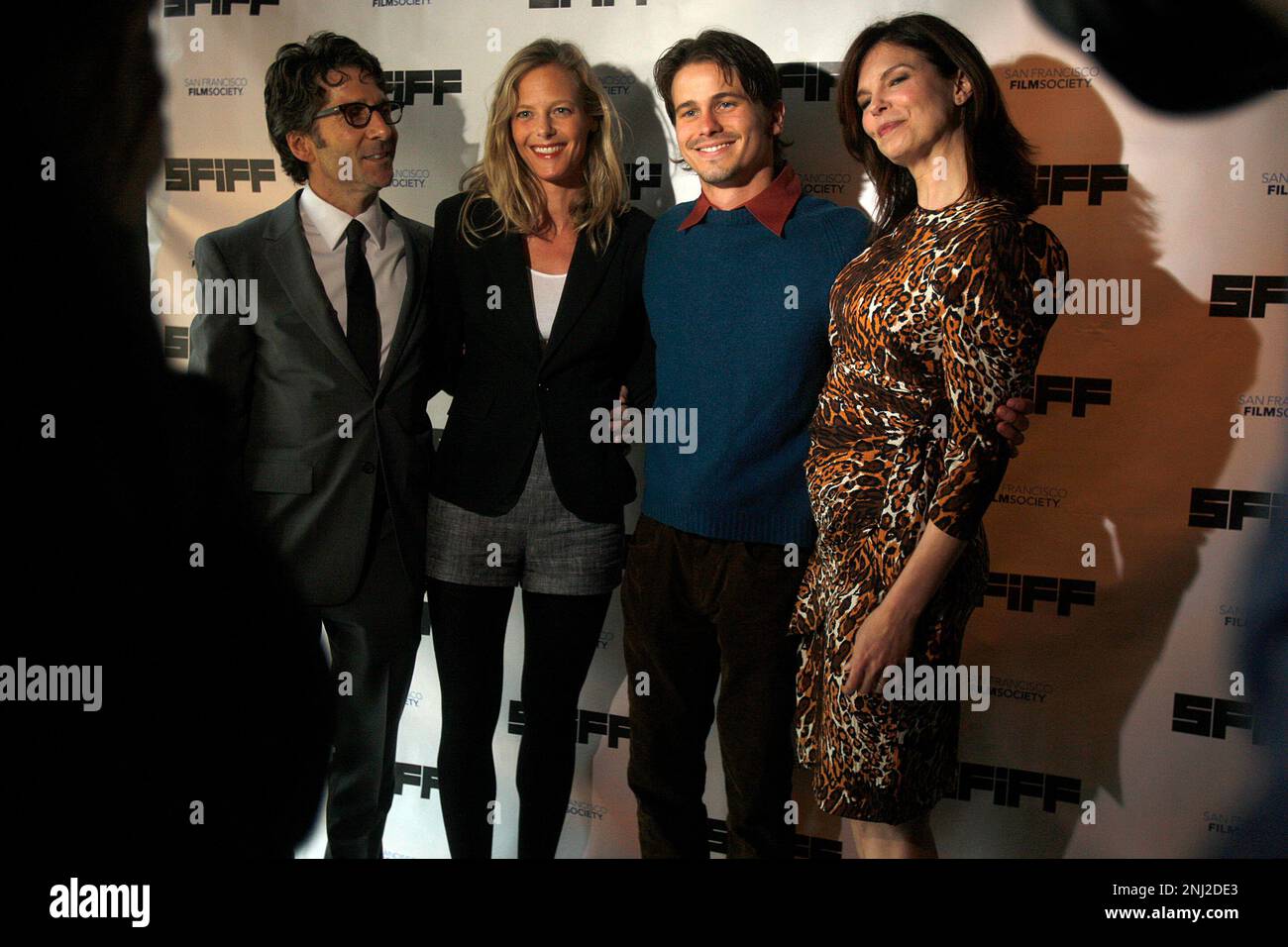 Left to right-- Director and actor Leland Orser, actress Katie Traina ...