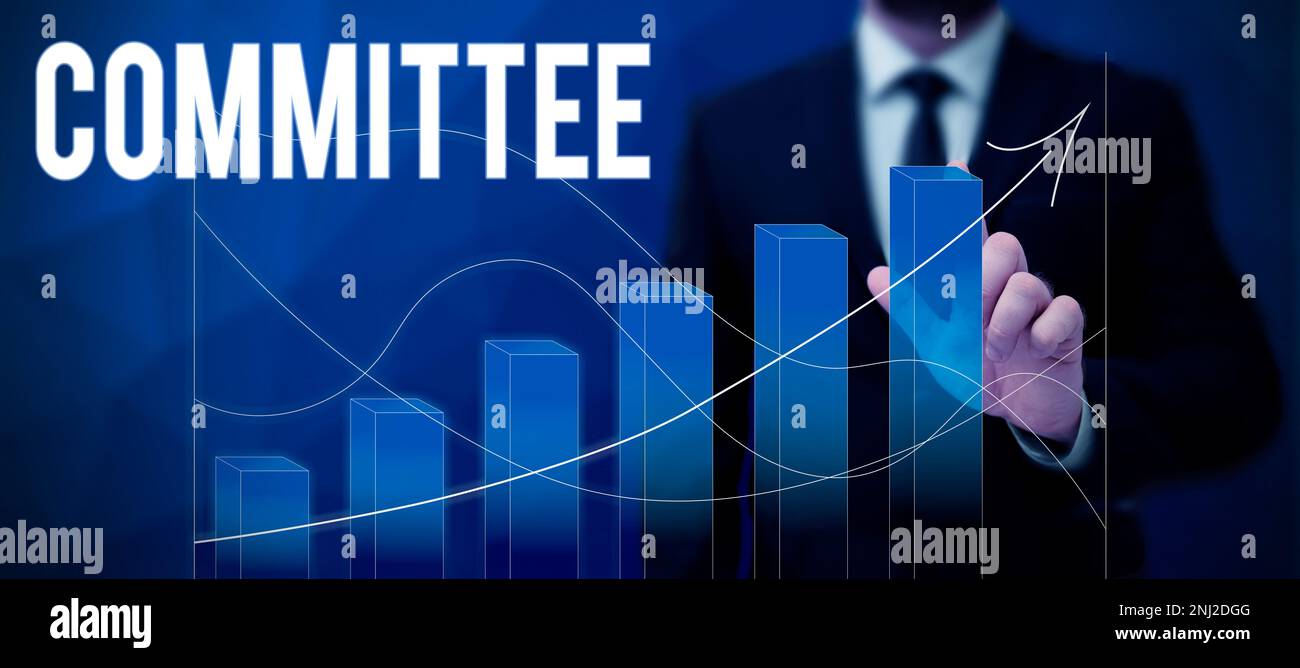 Conceptual caption Committee. Word for Group of people appointed for a ...