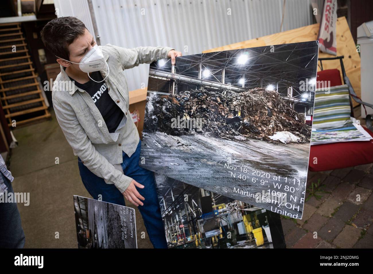 Community advocate Beverly Reed displays photographs of Austin Master's ...