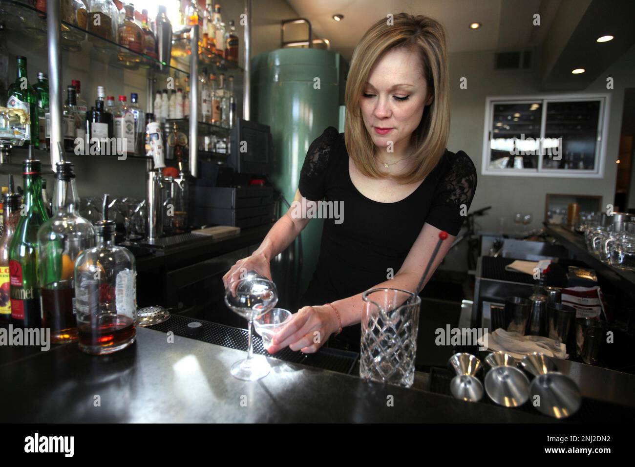 Bartender Brooke Arthur at Range restaurant on Valencia St. in San ...