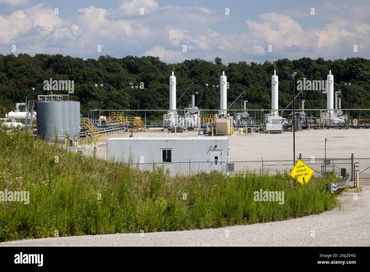 The Williams natural gas-compressor station is seen in Jefferson County ...