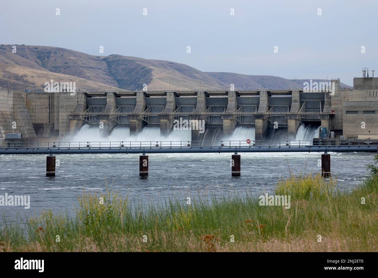 The Lower Granite Dam is seen on the Snake River near Pomeroy, Wash ...