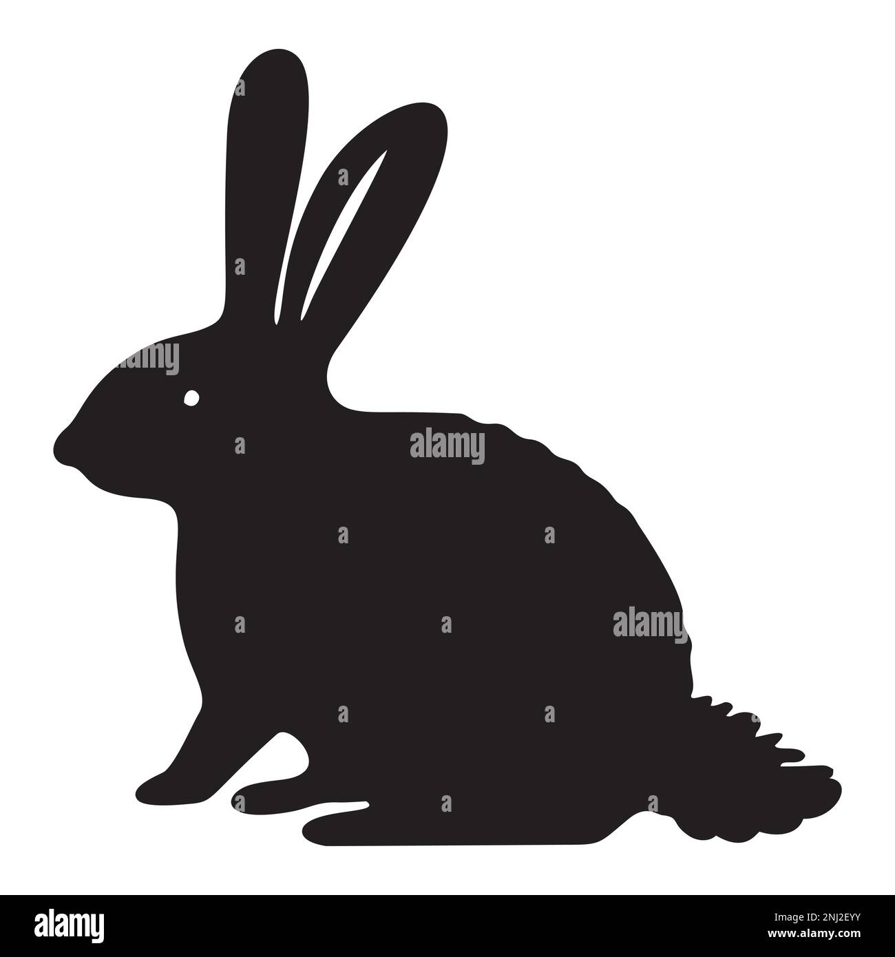 Cute easter bunny cartoon clipart. Vector rabbit motif Stock Vector ...