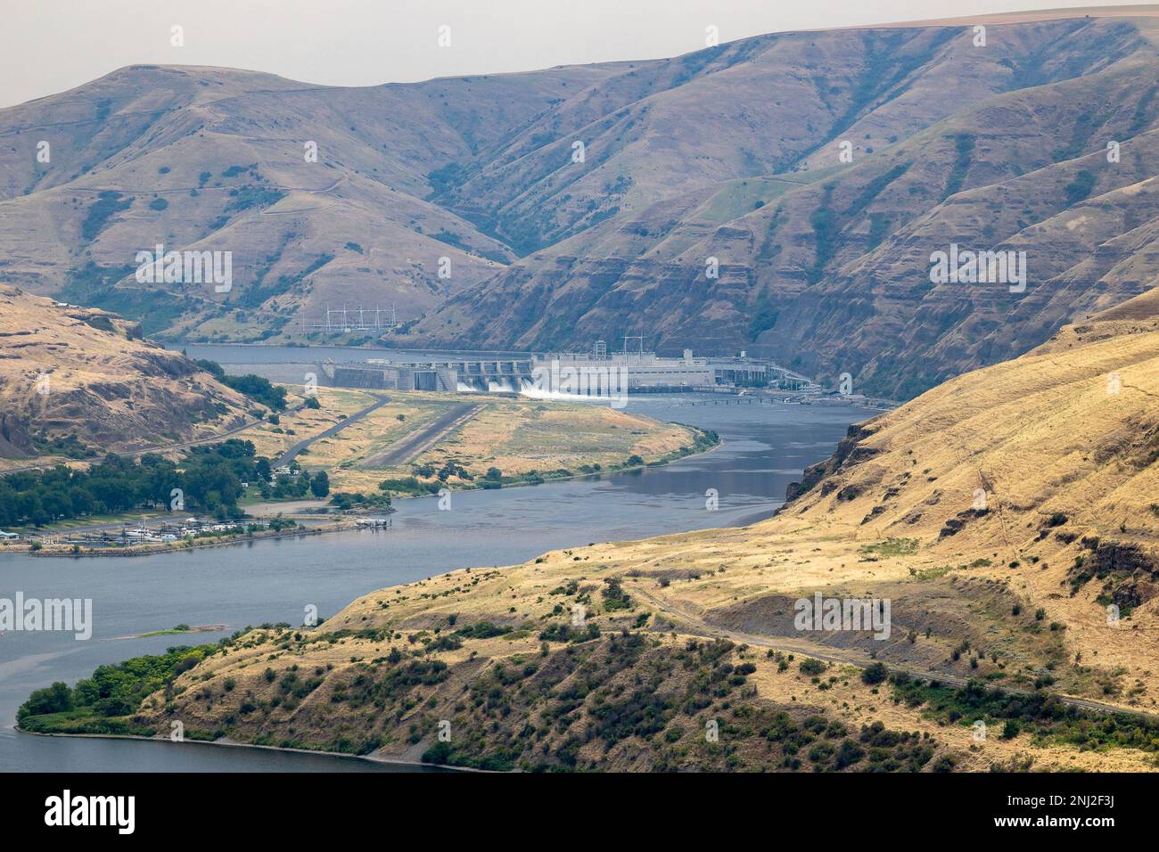 The Lower Granite Dam is seen on the Snake River near Pomeroy, Wash ...