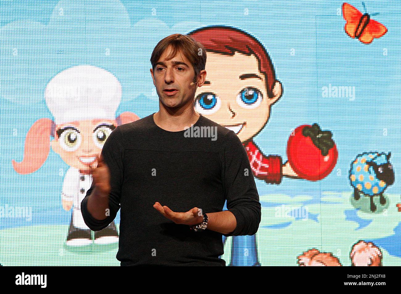 Zynga Inc. CEO and founder Marc Pincus speaking at a news conference at ... Zynga Inc. CEO and founder Marc Pincus speaking at a news conference at ...